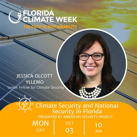 Asp Presents On Climate Security At Florida Climate Week American Security Project