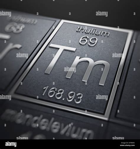Thulium Chemical Element Stock Photo Alamy