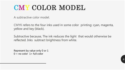 Rgb And Cmy Color Model Pptx