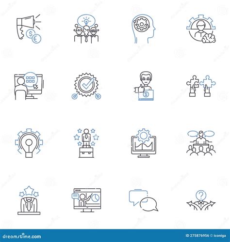 Set Right Line Icons Collection Correct Fix Rectify Adjust Remedy Repair Solve Vector And