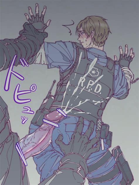 Leon S Kennedy And Mr X Resident Evil And 2 More Drawn By An Chovy