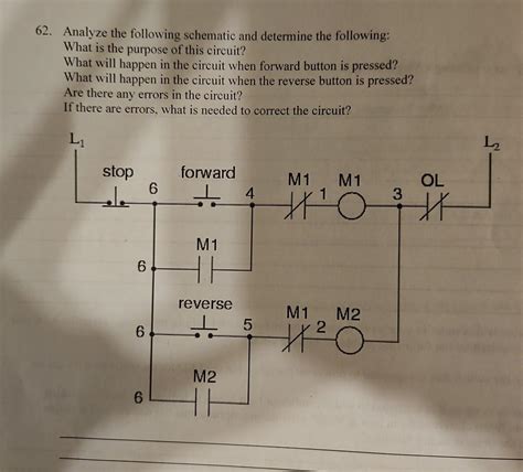 Solved Analyze The Following Schematic And Determine The Chegg Com