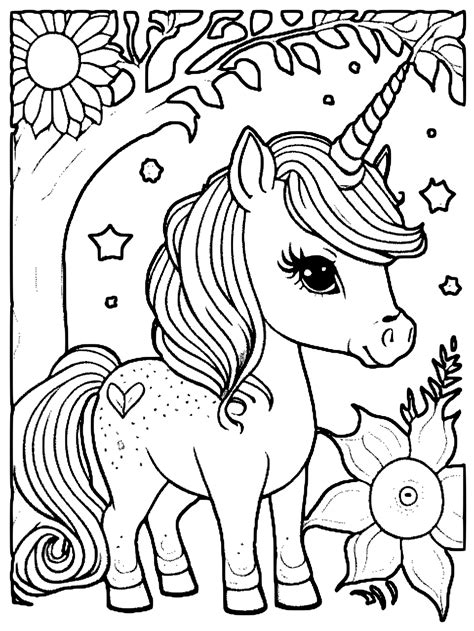 Unicorn Coloring Page Unicornio Para Colorir Desenhos