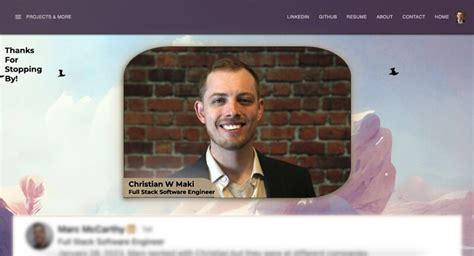 chris maki on linkedin softwaredevelopment webdevelopment portfolio