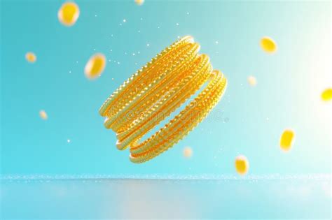 Rotating Rings Abstract Animated Background Design 3D Render Loop