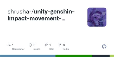 Github Shrusharunity Genshin Impact Movement System Master