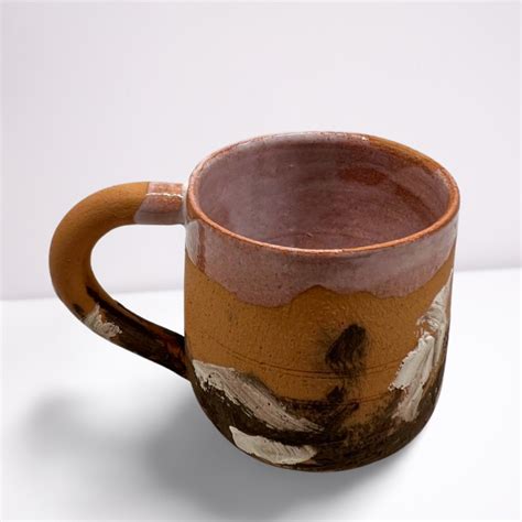 Handcrafted Artisan Ceramic Brown Mug Plantnpot Plant And Pot Co