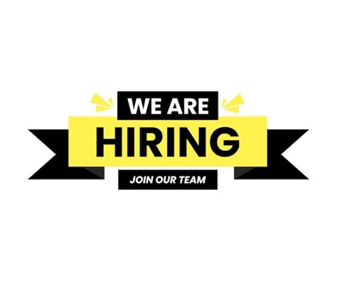 Premium Vector We Are Hiring Join Our Team Recruiting Work Job