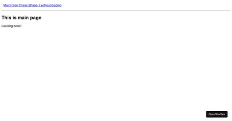 React Router Loading Examples Codesandbox