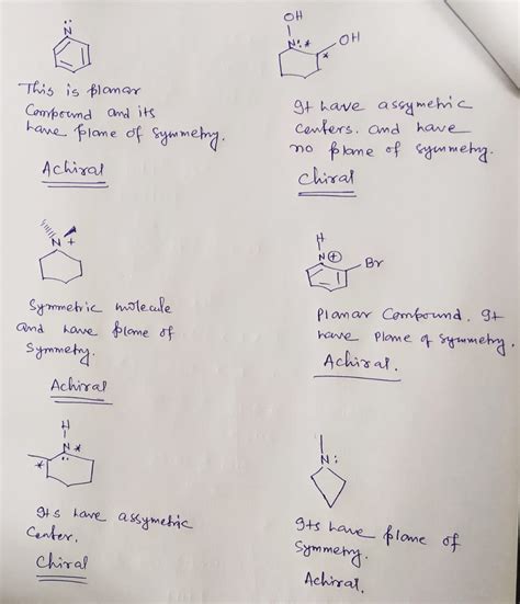 Solved Categorize The Compounds Below As Chiral Or Achiral S Chiral