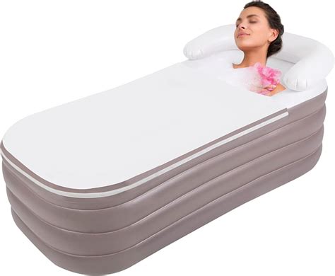 Надувная ванна, складная портативная стоячая ванна, спа-ванна для ...