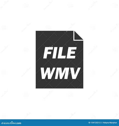 Wmv Icon Flat Stock Vector Illustration Of Idea Digital 134125212