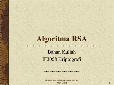 Algoritma Rsa