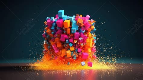 역동적인 폭발 시선을 사로잡는 3d 배경의 생동감 넘치는 직사각형 막대 사각 배경 폭발 배경 역동적 배경 이미지 Hd 사각 폭발 역동적 배경 사진 무료 다운로드