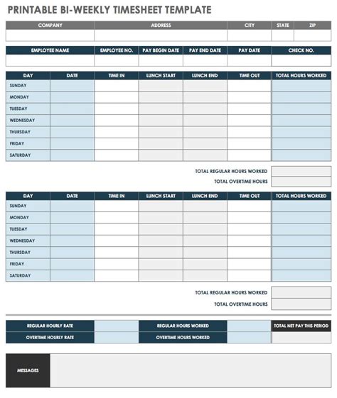 Smartsheet Time Tracking Template