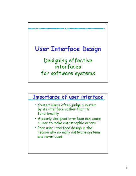 Ui Design Lectures Of Thesis User Interface Design Designing