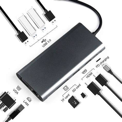 USB C Hub Laptop Docking Station Typ C Adapter Mul Vicedeal