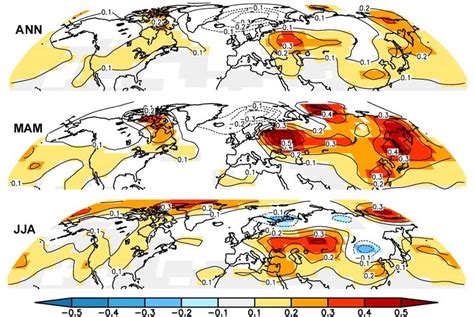Difference In Surface Air Temperature In 2071 2100 °c Including The