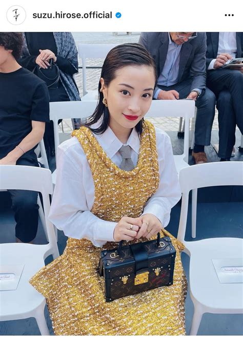 広瀬すずパリ開催のルイヴィトンのショーへ上品さ漂う姿にまさに世界の広瀬さん横顔きれー スポーツ報知