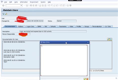 solved re documentation text update from su01 for mass u sap