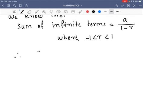 SOLVED If S Is The Sum To Infinity Of A GP Whose First Term Is A Then Find The Sum Of The