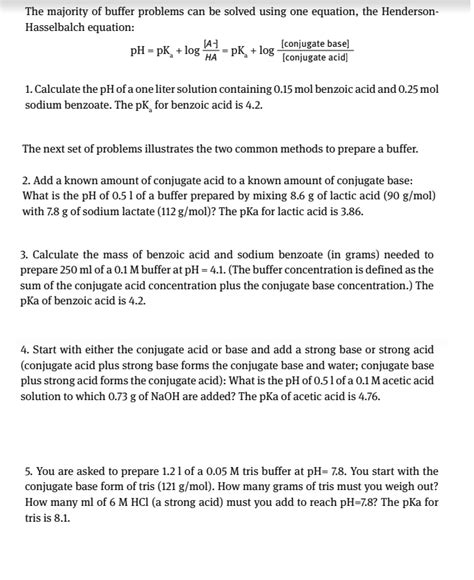 Solved The Majority Of Buffer Problems Can Be Solved Using Chegg Com