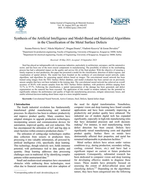 Pdf Synthesis Of The Artificial Intelligence And Model Based And