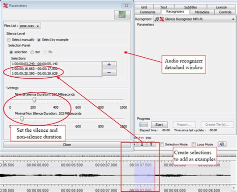 Creating A Tier Using The Silence Recognizer
