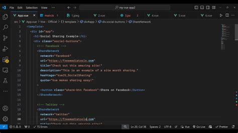 Build A Vuejs 3 Popup Modal Social Sharing Buttons In Browser Using