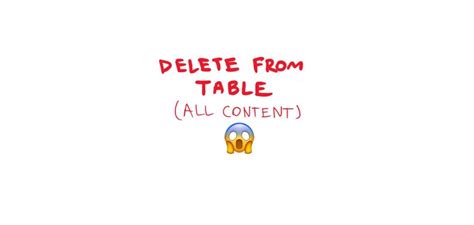Delete Entire Table Contents Abap News