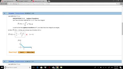 Solved Use Definition 7 1 1 Definition 7 1 1 Laplace