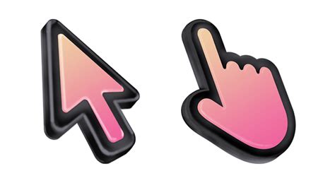 3D Tranquil Black Stroke Mac Cursor Sweezy Custom Cursors