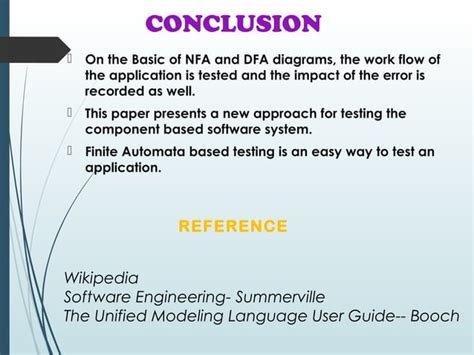Component Based Testing Using Finite Automata Ppt
