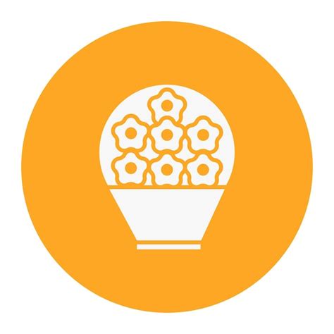 Premium Vector Flower Basket Vector Illustration