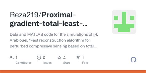 Github Reza219proximal Gradient Total Least Squares Data And Matlab Code For The Simulations