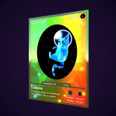 Hey Guys I Created A Holographic Card Just To Experiment With Stencil