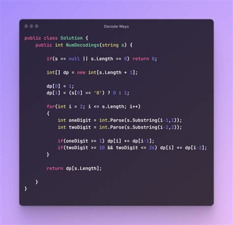 Mohammad Adnan Shuvo On Linkedin The Solution Of Decode Ways From Leetcode Using Dynamic