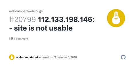 1121331981468888 Site Is Not Usable · Issue 20799 · Webcompatweb Bugs · Github