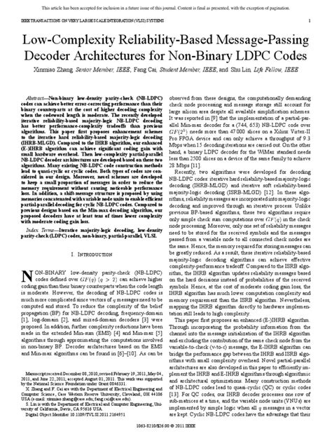Low Complexity Reliability Based Message Passing Decoder Architectures