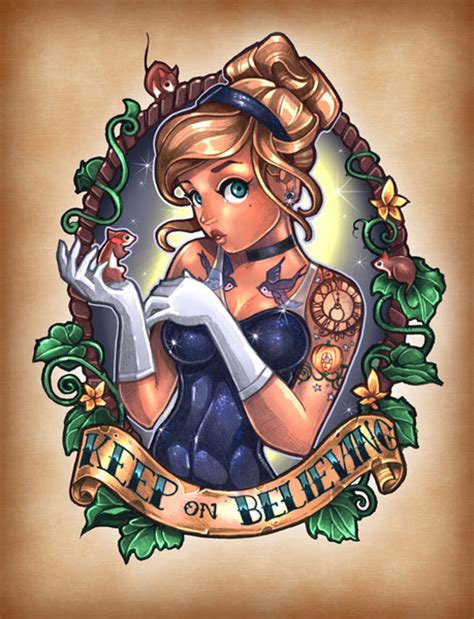 Les Princesses De Disney En Pin Up Tatouées Gentlegeek