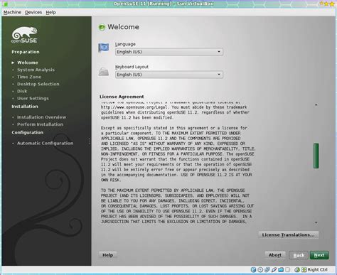 Walk Through Installation Of Opensuse 112 Ghacks Tech News