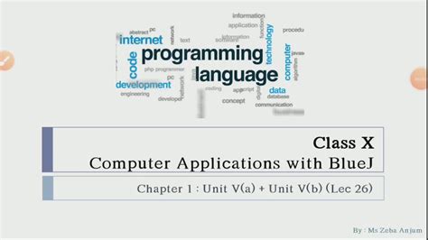 Class X Icse Computer Lec 26 Unit 5 Complete Youtube