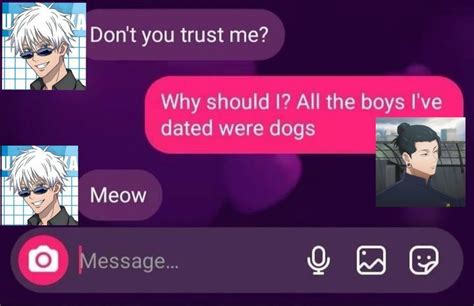 Jjk Text Bubble Jjk Pick Up Lines Gojo Text Bubble Text Messages
