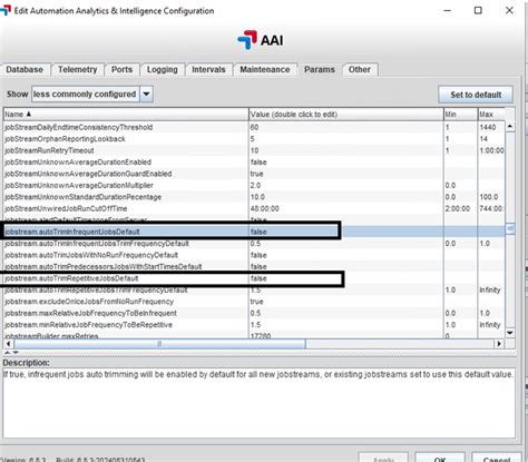 The Web Ui Does Not Reflect The Aai Server Side Parameters For Trimming