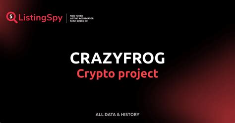 Crazyfrog Crypto Project Crazyfrog Token Listings Events Analysis Listingspy