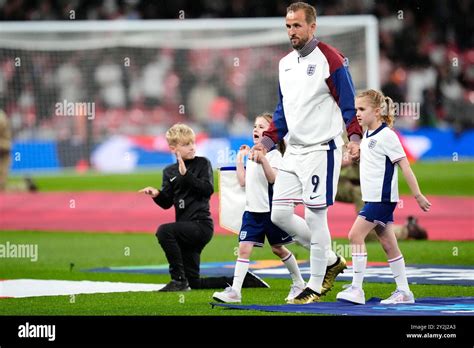 Englands Harry Kane Presented With An Award To Mark His 100th