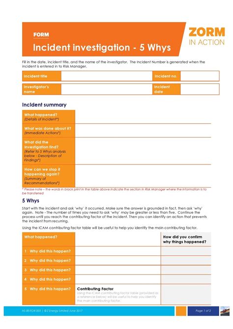 40 Effective 5 Whys Templates And Examples ᐅ Templatelab