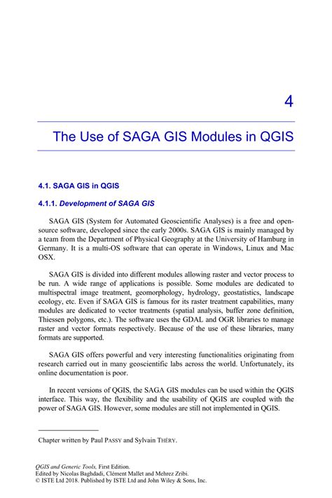 pdf the use of saga gis modules in qgis