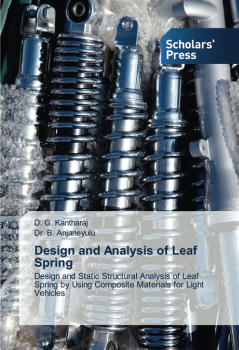 buy design and analysis of leaf spring design and static structural