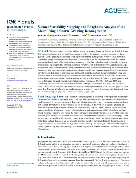 Surface Variability Mapping And Roughness Analysis Of The Moon Using A